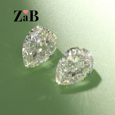 米白米黄钻G色高碳钻裸石