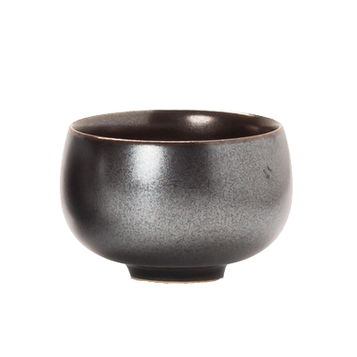 瓷八里 乌金黑釉 景德镇手工陶瓷茶具茶杯主人杯品茗杯私人定制