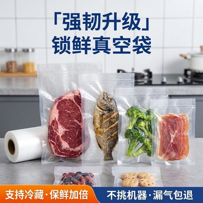 网纹路家用真空食品级包装袋
