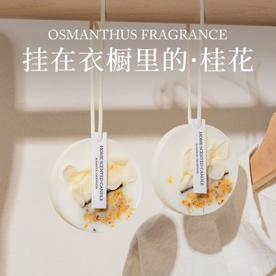 桂花衣柜专用香薰蜡片香片衣橱卧室内持久留香栀子花衣服香氛挂件