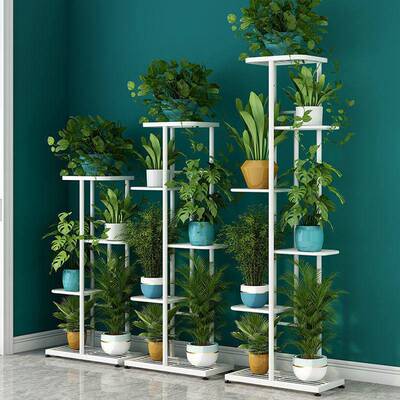Iron Shelves For Plant Multi-Storey Floor-To-Ceiling Balcony