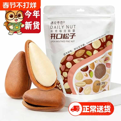 2025年东北松子袋装新货开口红松大颗粒孕妇零食干果坚果零食年货