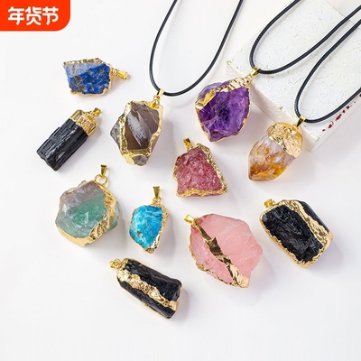 水晶吊坠毛衣链情侣礼物