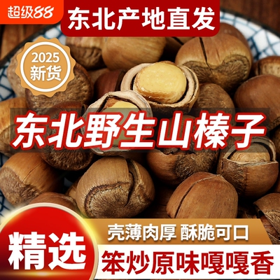 东北野生大榛子新货铁岭特产原味无添加榛子坚果孕妇零食2025新鲜