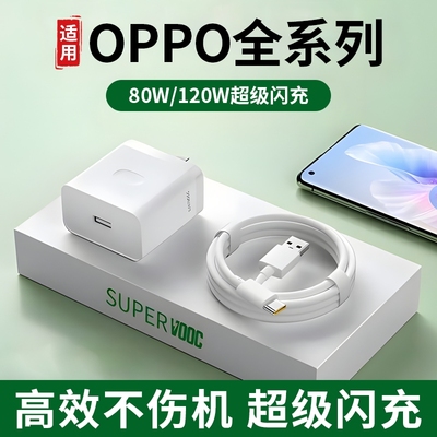适用OPPO充电器120W超级闪充套装