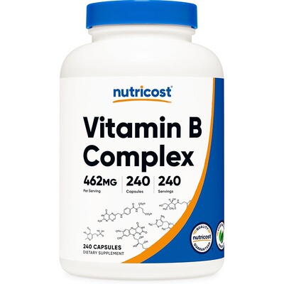 现货美国Nutricost 复合维生素B族 Vitamin B Complex VB 240胶囊