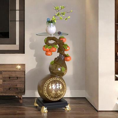 2026新中式柿柿如意葫芦招财客厅大型落地摆件装饰品搬家乔迁新居
