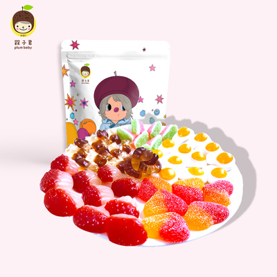 槑子君橡皮糖qq零食儿童果汁