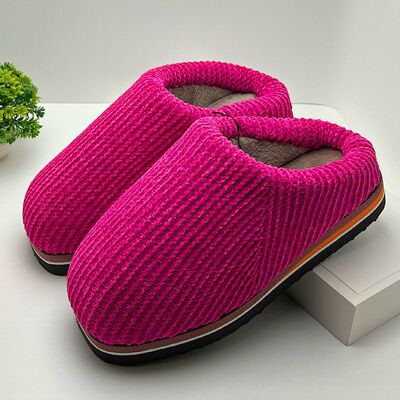 满芬鞋业毛线棉保暖冬季居家男士家居棉女士棉拖鞋室内拖鞋