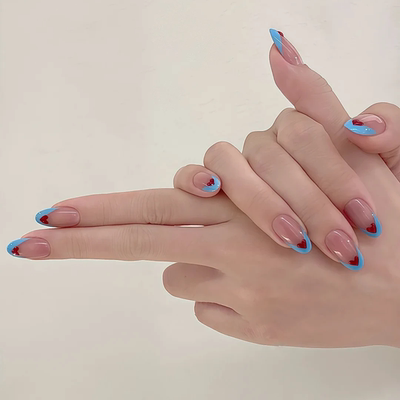 纯手工穿戴甲2025新款法式美甲