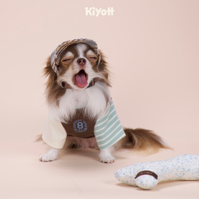 KIYOTT 帅冒烟套装宠物打底衫t恤帽子狗狗帅气