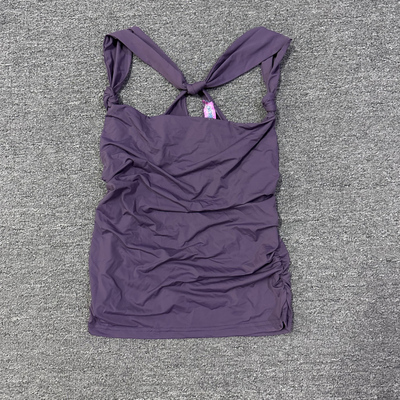 ed家设计感扭结打褶高弹荡领吊带辣妹上衣 外贸尾货