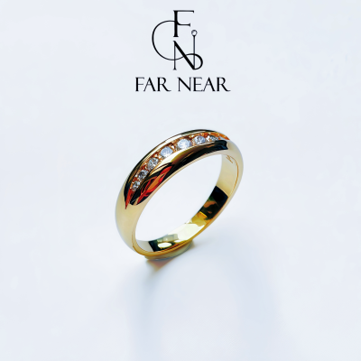 法国进口18K包金闪耀星河镶钻戒