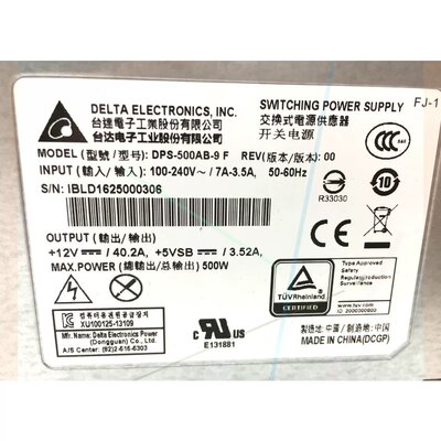 议价询价非实价DPS-500AB-9F REV台达电源LBLD162500询价询价非实