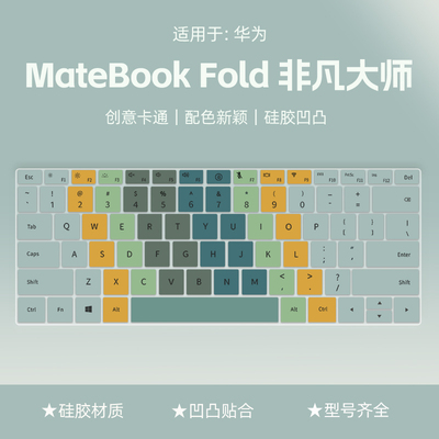 适用于华为MateBookFold非凡大师键盘膜HPR-W72键盘防尘罩WIKO Hi MatebookD14/D16键盘保护膜2026键盘按键贴