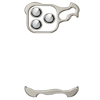 苹果异形金属壳护角无边框手机壳