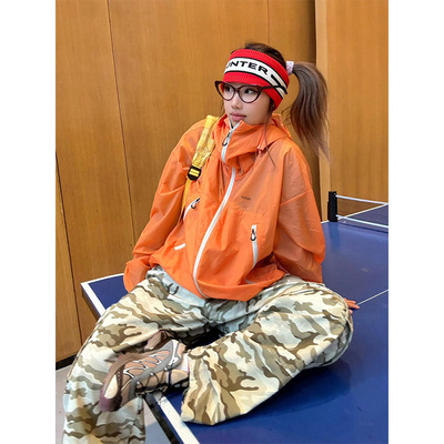 LDAB元气橙防晒服外套女2026春