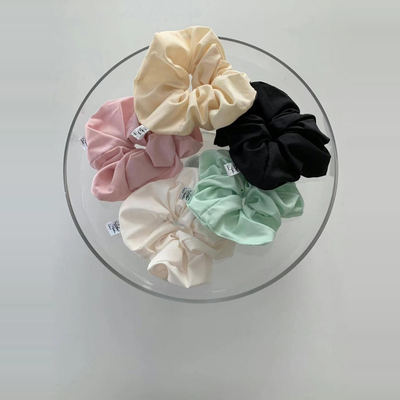 earlobe 100%韩国进口 小清新韩系纯色马卡龙多巴胺发圈大肠发绳