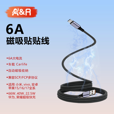 6a大电流66W超级快充贴贴线