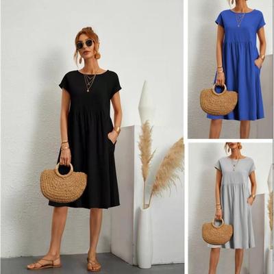 Women's cotton and linen skirt dress 女装棉麻字裙连衣裙