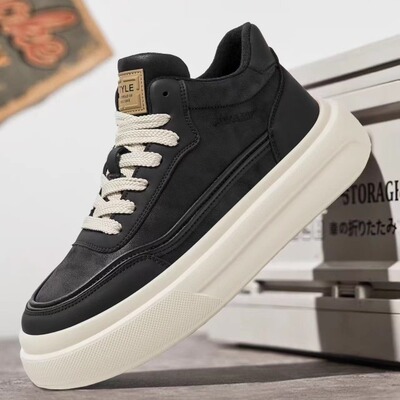 积梵嘉男鞋休闲鞋加厚底鞋25冬款男时尚百搭韩版潮鞋舒适保暖气质