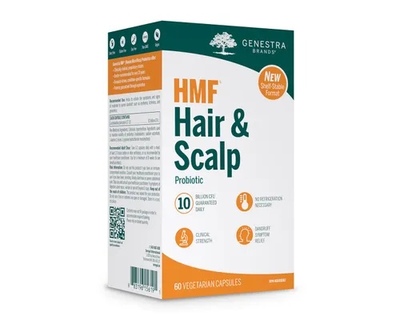 加拿大Genestra HairScalp头发头皮无麸质配方头皮屏障益生菌60粒