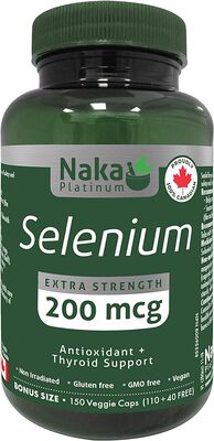 加拿大 Naka Platinum SELENIUM 硒代蛋氨酸 甲状腺健康支持