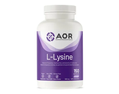 加拿大 直邮 AOR L-LYSINE 赖氨酸 成长发育支持 500mg