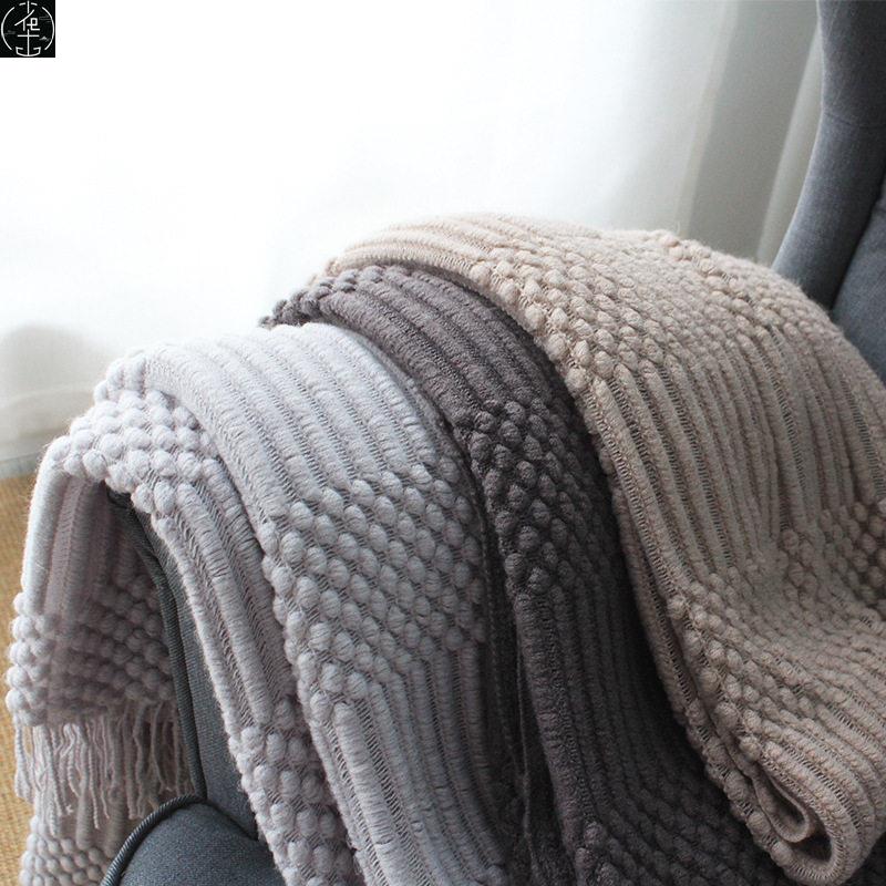 Knitted air-conditioning small blanket siesta bubble blanket