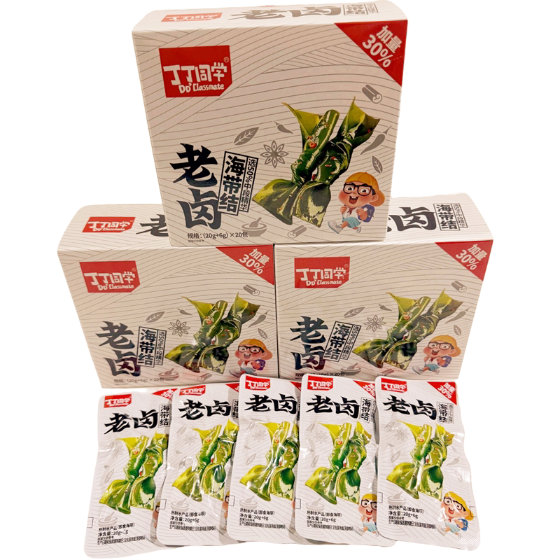 丁丁同学26g老卤海带结香辣小吃追剧下饭旅游宿舍零食配餐批发