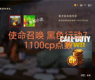 使命召唤16-22战区2 黑色行动7 cod——战斗通行证1100cp通用点数