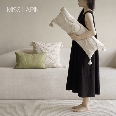 澜品『玉笙』国风美学吊穗抱枕客厅中式靠枕靠垫别墅沙发床头靠包