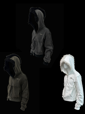 LE LOSANGE MOHAWK HOODIE莫西干430克重磅连帽外套