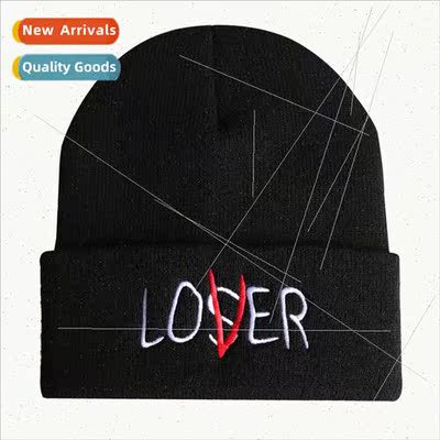 men women in fall winter Loser personalized embroidery knted