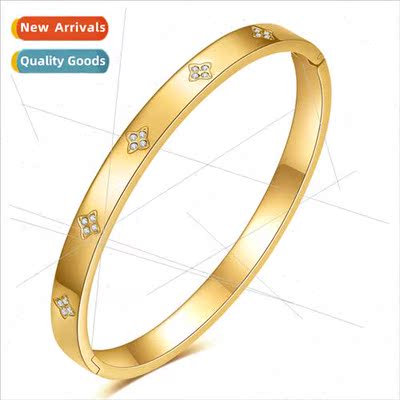 Europe new 6MM cross wh diamonds simple fashion can open sta