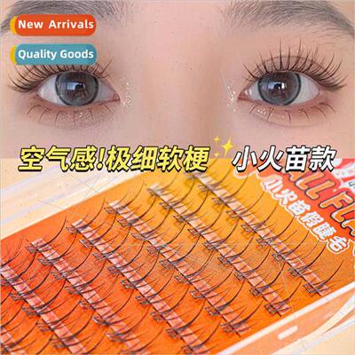 ttle flame false eyelashes fine stems single cluster thick n