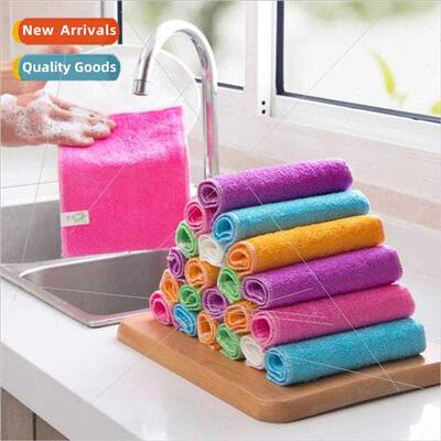 nt-free microfiber bamboo fiber dish towel Non-stick dishclo