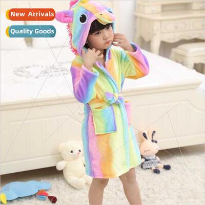 New facecloth children Pegasus bright rainbow bathrobe rainb