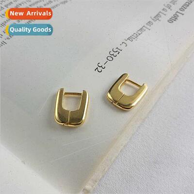 925 silver earrings Korea accessories U-shaped earrings new