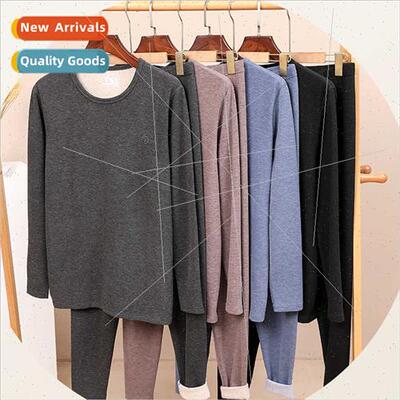 Autumn winter new thermal underwear set men round neck therm