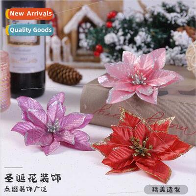 Christmas simulation flowers Christmas flower decoration sup