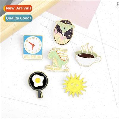 Creative Breakfast Egg Coffee Alarm Clock Sun Shape Cartoon