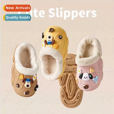 DIY parent-child children cotton slippers fall winter home w