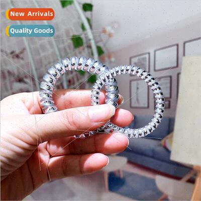 Korea telephone wire hair band tie hair cute -marking metal