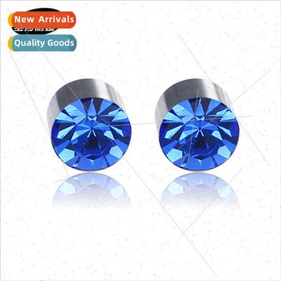 Superior magnet coloured diamonds whout ear holes earrings s