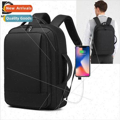 new men USB waterproof leather membrane business multifuncti