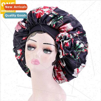 Large Sateen Sleeping Hat Leather Hat Stchy Wide-brimmed Pri