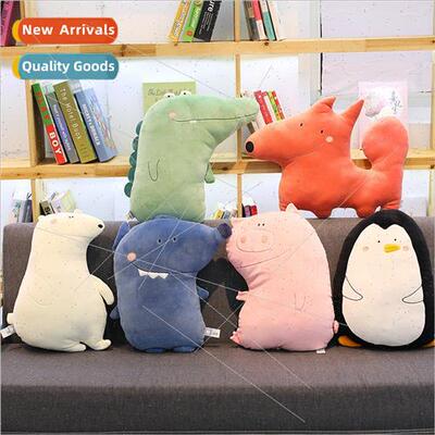 ins Nordic 适用est animal doll pillow crocodile plush toy ca