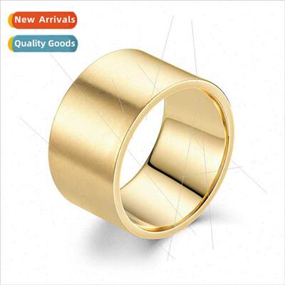 Jewelry wide simple plane plain ring tanium steel finger rin