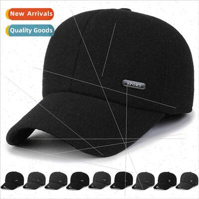 Middle-aged elderly hat winter new ear protection duck tongu